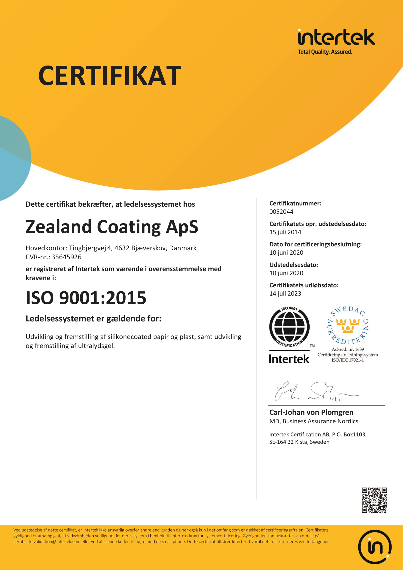 Quality Assurance - Zealand Coating